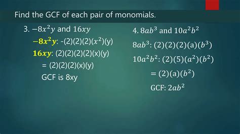 Lesson 1 Factoring Polynomials For Grade 8pptx