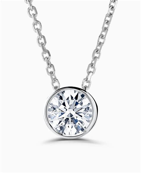Diamond Solitaire Pendant Brownandnewirth