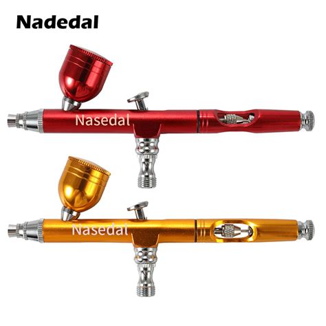 Аэрограф с гравитационной подачей Красного/золотого цвета, 0,3 мм ...