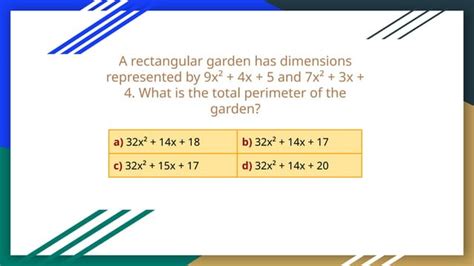 Adding And Subtracting Polynomials Quiz Time Pptx