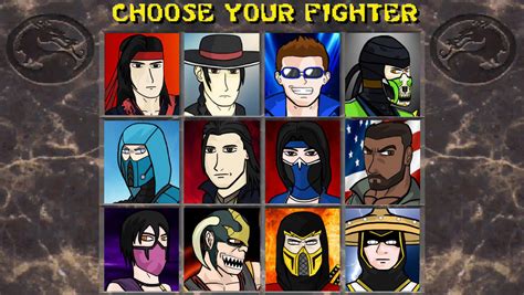 Mortal Kombat Ii Character Select V1 By Themanigold On Deviantart