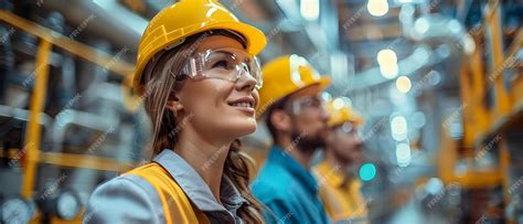 Focused Engineers Evaluating Industrial Site Concept Site Inspection Engineering Assessment