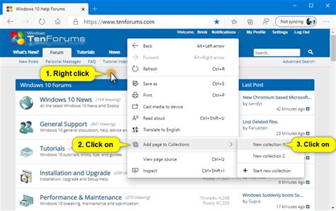 how to add web page to collection in microsoft edge chromium tutorials