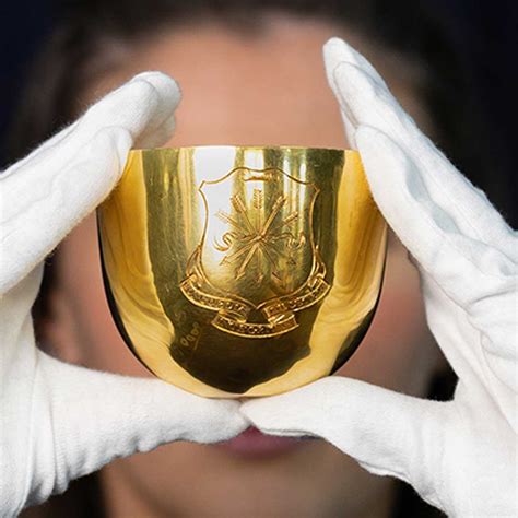 An Extraordinary Armorial Ceremonial Cup Twenty Two Carat Gold Of