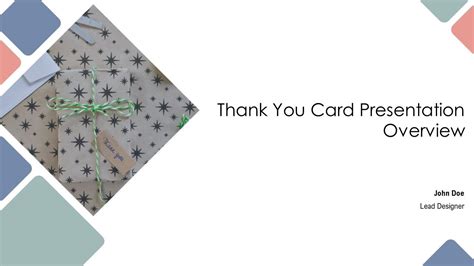 Thank You Card Presentation Overview Ppt Mockup At