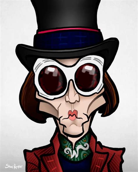 Steve Rampton Willy Wonka In 2025 Caricature Willy Wonka Cartoon