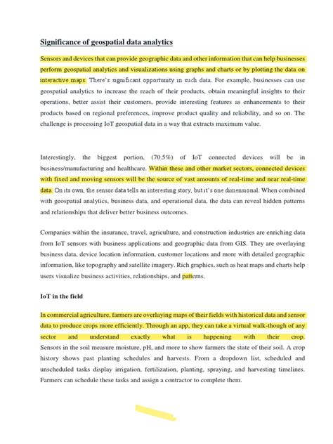 Geospatial Analytics For Iot Pdf Geographic Information System