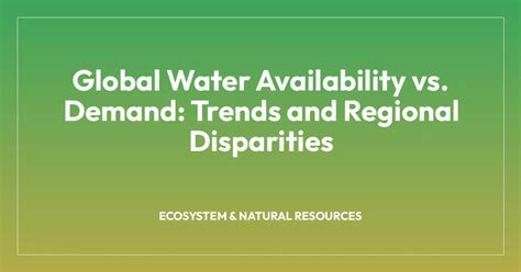 Global Water Availability Vs Demand Trends And Regional Disparities