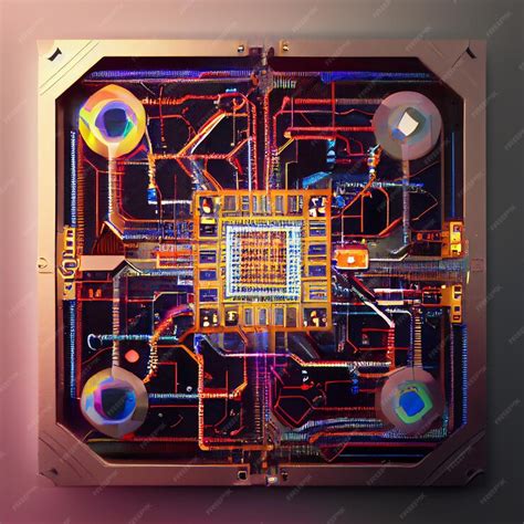Premium Photo Futuristic Cpu And Processor