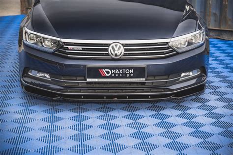 Maxton Design Vw Passat B8 Front Lip V1 Gloss Mcg Autostyling