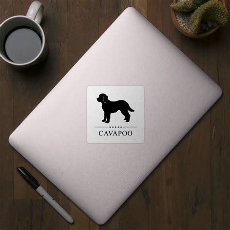 Cavapoo Black Silhouette Cavapoo Sticker Teepublic