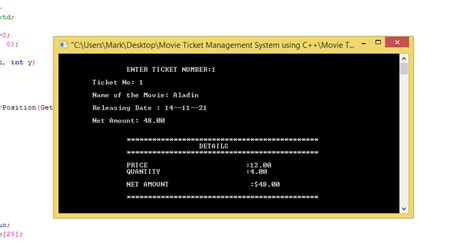 Movie Ticket Management System Using C With Free Source Code Sourcecodester