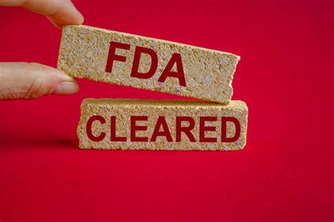 Premium Photo Fda Food Drug Administration Cleared Symbol Concept Red