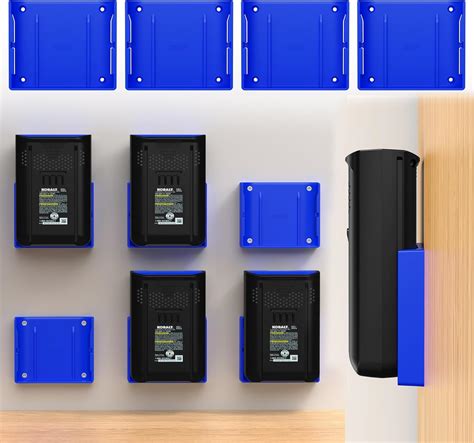 4 Pack Battery Holder Wall Mount Compatible With Kobalt 40v