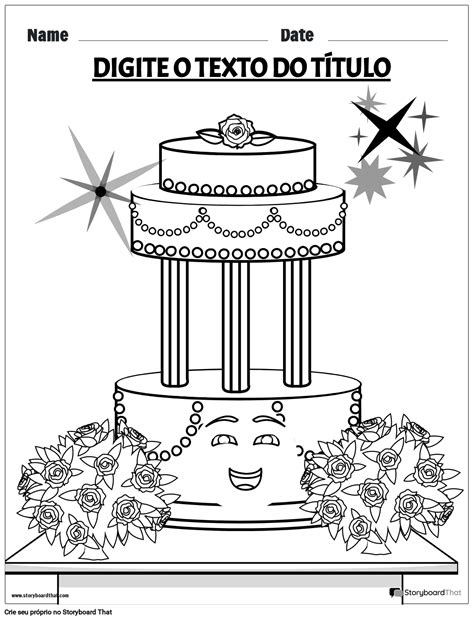 Desenho De Bolo Para Colorir Siužetinės Linijos Iki Pt Examples