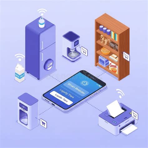 Illustrated Smart Home Ecosystem Diagram Showing Interconnected Devices