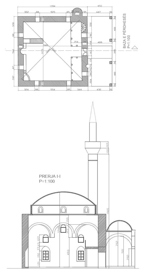 Geometry Of The Mosque Plan And North Elevation [39] Download Scientific Diagram
