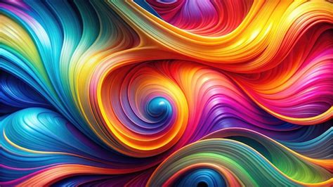 Vibrant Abstract Background With Wavy Lines Generative Ai Premium Ai Generated Image