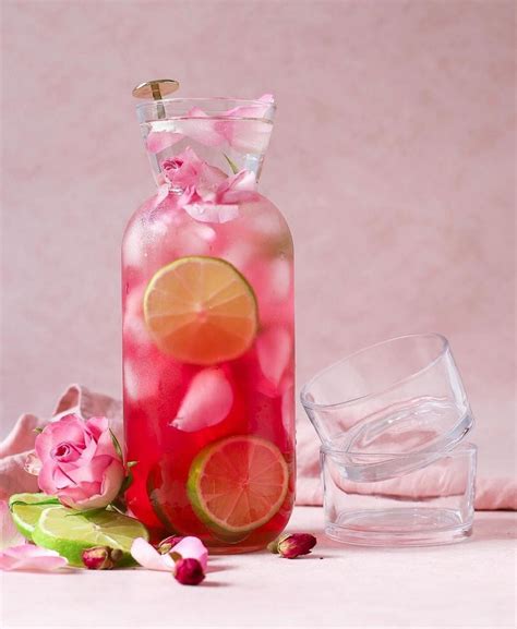 Rose And Hibiscus Infused Lime Water Recipe
