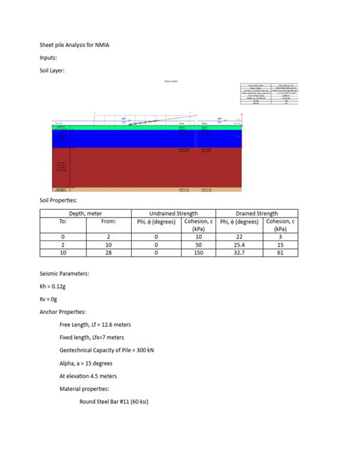 Sheet Pile Analysis For Nmia 2 Pdf