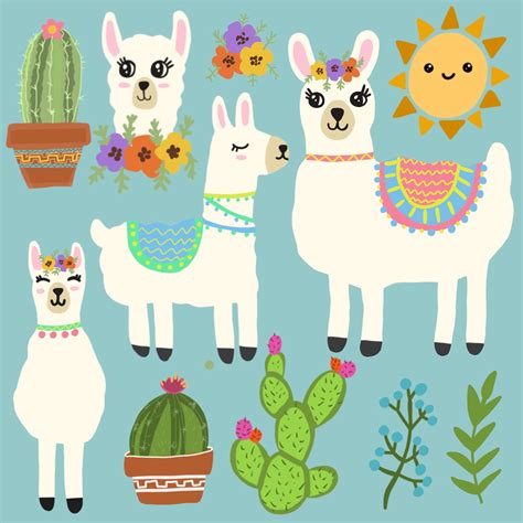 Cute Llama Clipart