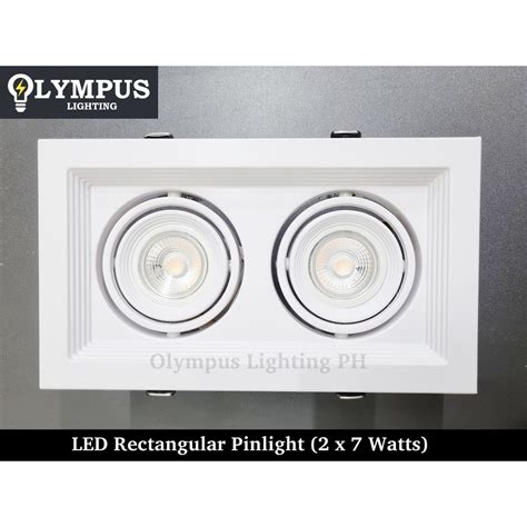 Cod Olympuslighting Led Slim Rectangular Double Square Pinlight