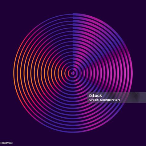 Concentric Circles Abstract Background Stock Illustration Download