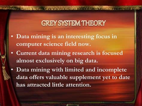Grey System Theory With Example Data Mining Pptx