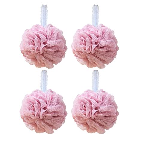 4 Large Non Loose Bath Flower Bath Balls Lace Bath Balls Bath Back Rub Bath Balls
