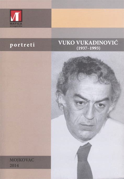 Vuko Vukadinović Zbornik Sjećanja Matica Crnogorska