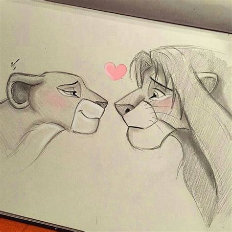 Disney Cartoon Couple Drawings