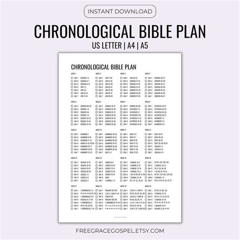 Blue Letter Chronological Bible Plan Printable Printables Templates Free