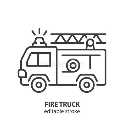 Firetruck Outline Stock Illustrations 596 Firetruck Outline Stock