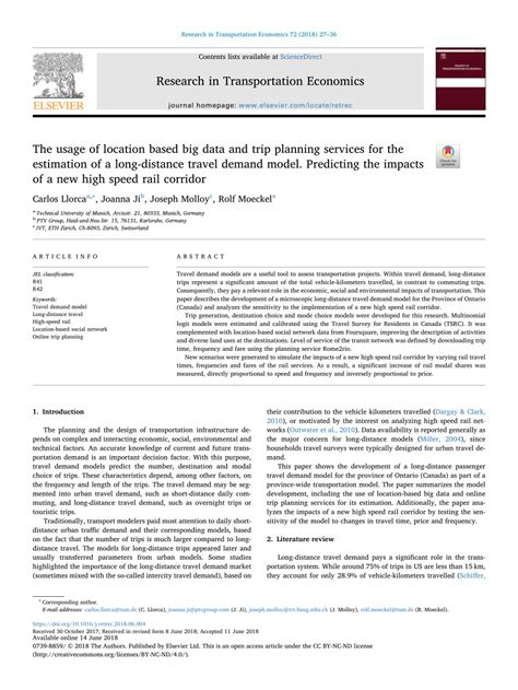 Pdf The Usage Of Location Based Big Data And Trip Planning Services