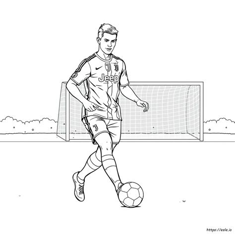 Cristiano Ronaldo Coloring Pages Juventus