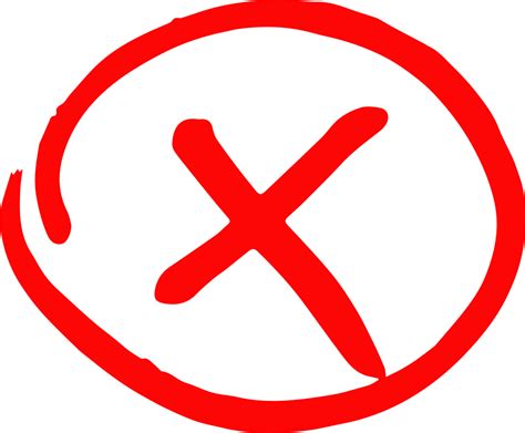 Handrawn X Clipart Illustration 12376149 Png