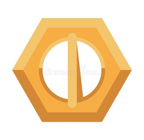 Panel Knob For Controlling And Adjusting Settings Stock Vector