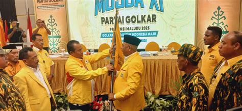 Umar Ali Lessy Terpilih Aklamasi Pimpin Golkar Maluku Periode 2025 2030