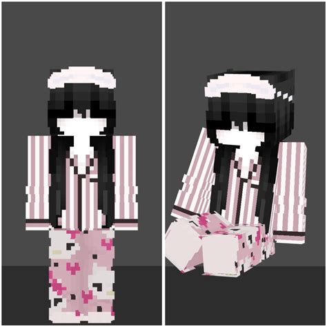 𝜗ৎ ⠀skin Girl Minecraft 💤 Em 2025 Ideias De Minecraft Skins Para