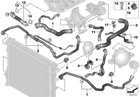 17125a022e3 Genuine Bmw Hose Coolant Radiator Intake Bmw Parts Deal