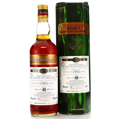 Glenfarclas Ballindalloch Valley Of The Green Grass 1965 The Old Malt Cask 40 Year Old Whisky