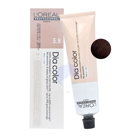 Loreal Dia Color Tinte CastaÑo Claro Moca N 5 8 X 60ml