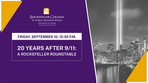 20 Years After 9 11 A Rockefeller Roundtable University At Albany