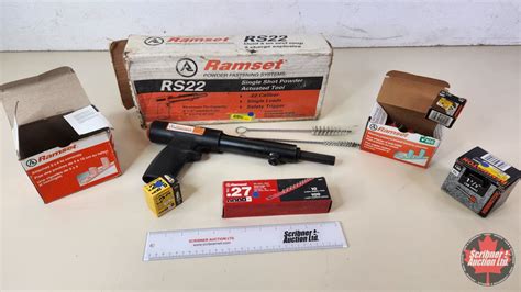 Ramset Rs22 Single Shot Powder Actuated Tool Cw Variety Of Fasteners