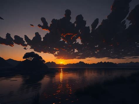 Fondo Del Atardecer Foto Premium