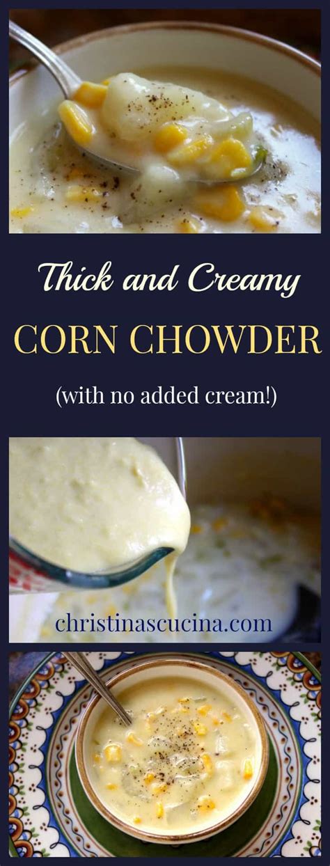 Recipe For Corn Chowder Without Cream Christinas Cucina