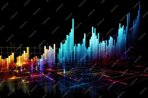 Premium Ai Image An Abstract Image Of A Bar Chart That Visually