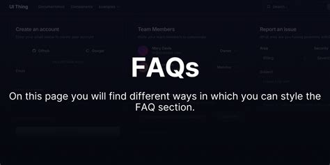 Faqs Ui Thing