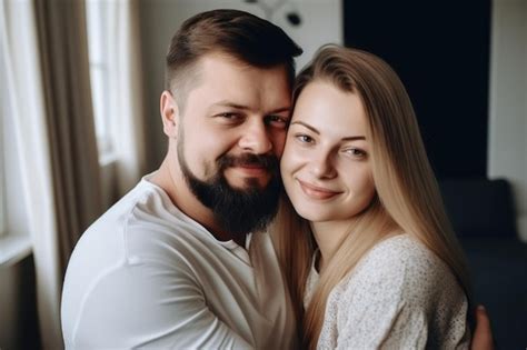 Premium Ai Image Portrait Of A Happy Couple Bonding At Home Created