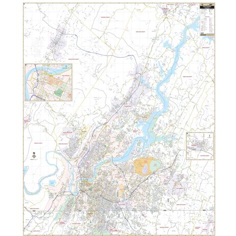 Chattanooga And Hamilton Co Tn Wall Map Shop City And County Maps